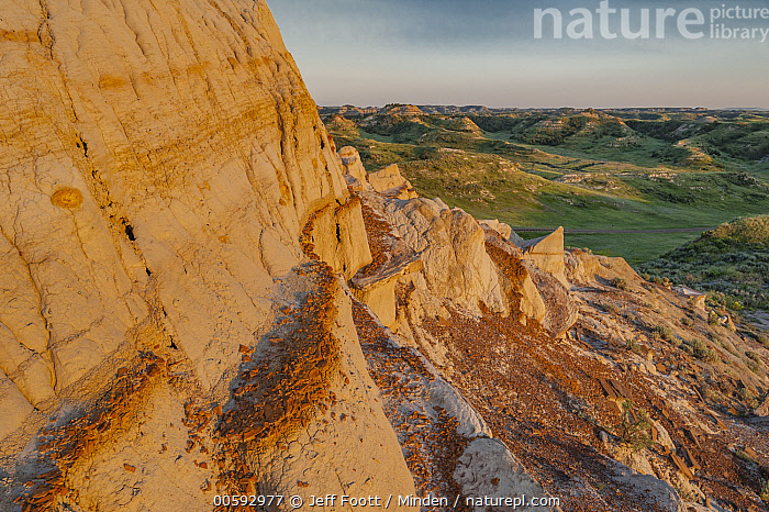 Stock photo of Sandstone rock formations, Theodore Roosevelt National ...