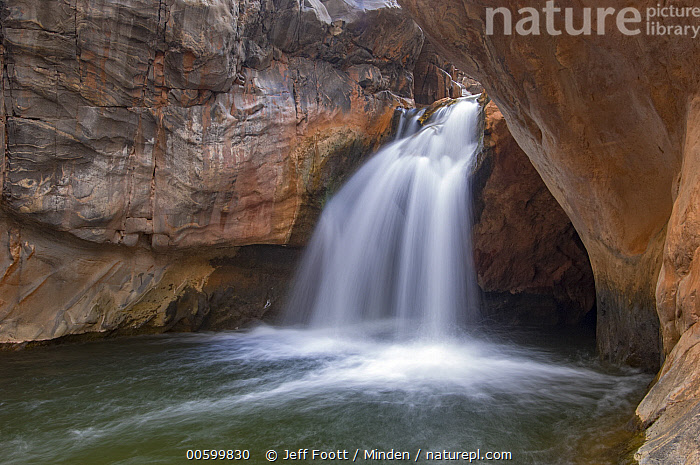 Stock photo of Waterfall, Shinumo Creek, Colorado River, Grand Canyon ...