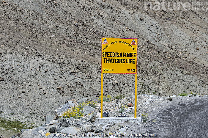 Stock photo of Humorous warning signs erected by Indian army, Ladakh ...