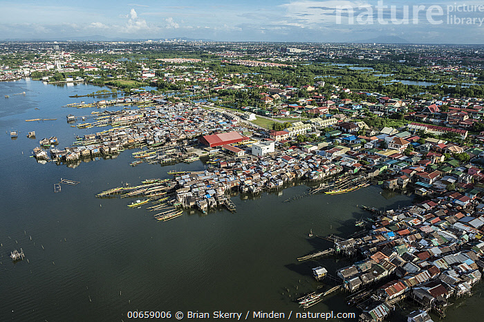 Stock photo of Fishing village, Manila, Philippines. Available for sale ...