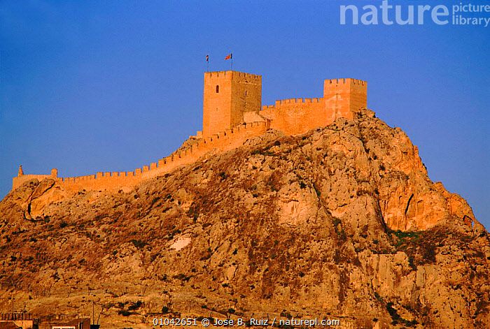 Stock photo of Spanish castle, Sax, Alicante, Spain, Europe. Available ...