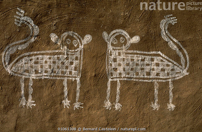 Stock photo of Village wall painting of tigers for Diwali festival ...