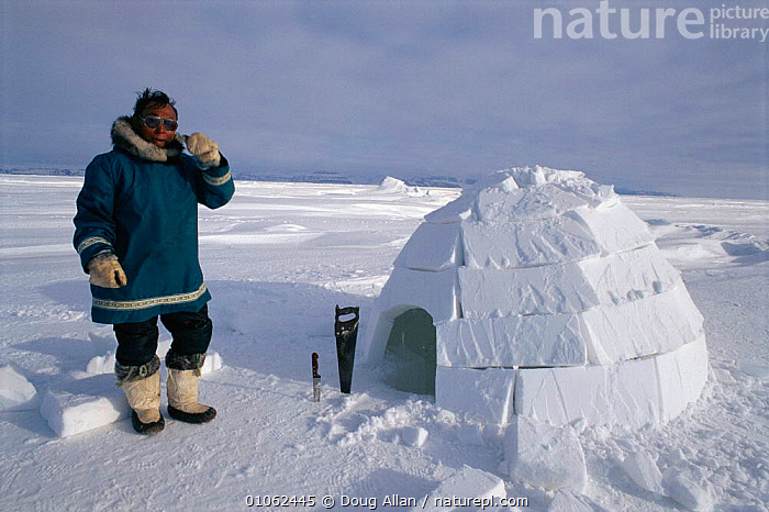 Inside Inuit Igloo