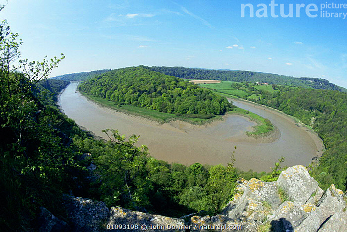 Stock photo of Meander in River Wye, Longhope Reach, Gloucestershire ...