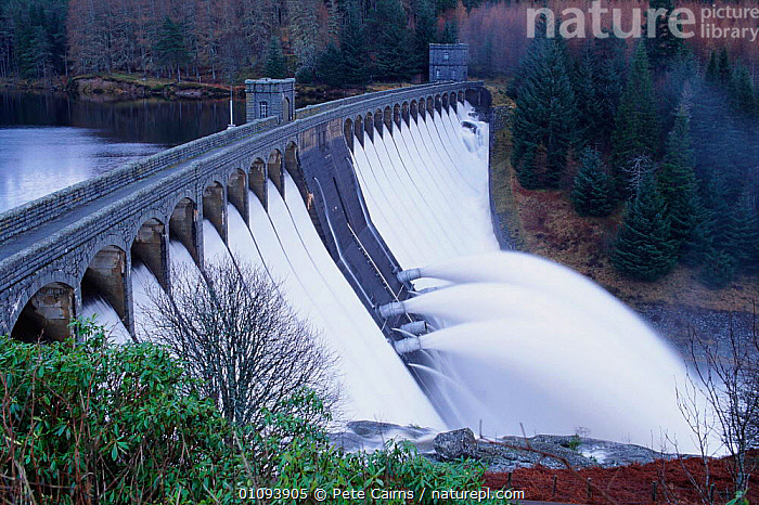 Stock photo of Hydro electric dam on Loch Laggan, Scotland, UK ...