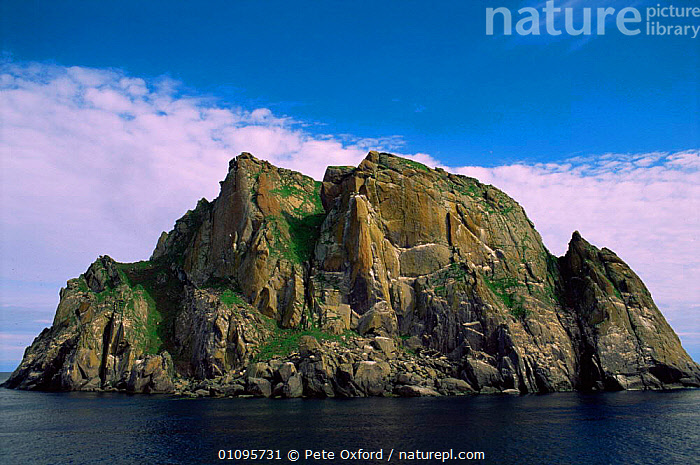 Stock photo of Fairway Rock Island, Bering Sea, Alaska, USA. Available ...