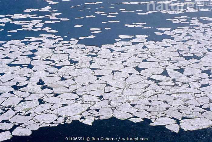 Stock photo of Sea ice in early spring, Sea of Okhotsk, East Russia ...