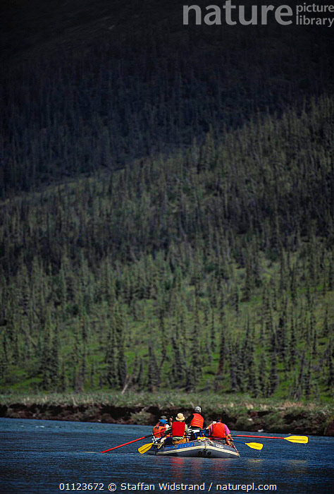 Stock photo of River rafting, Yukon, Canada.. Available for sale on www ...