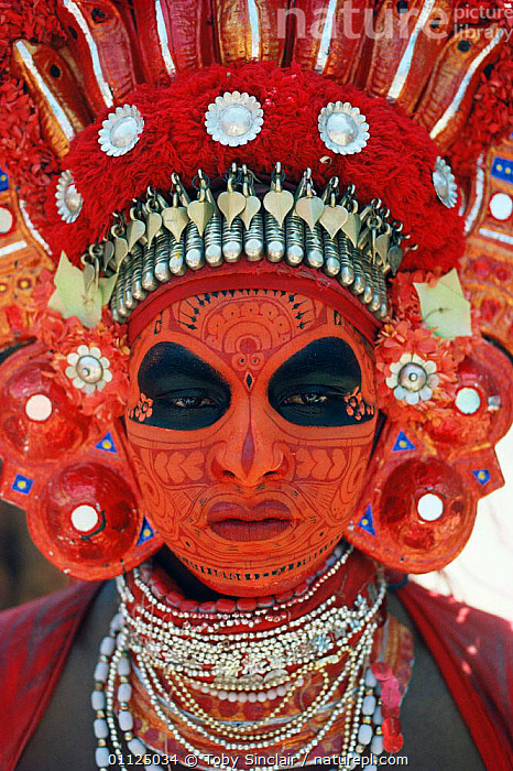 Stock photo of Theyam dancer, Kerala, India. Available for sale on www ...