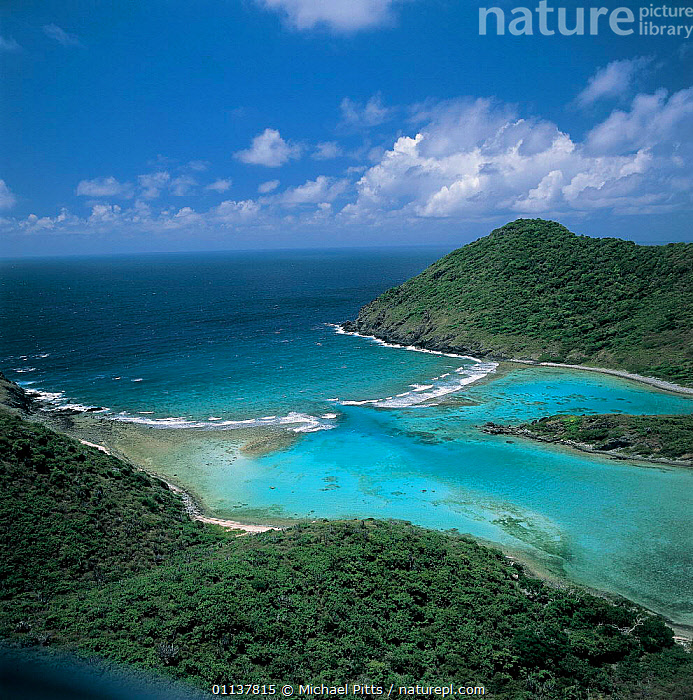 Stock photo of Aerial view of British Virgin Islands, Caribbean ...