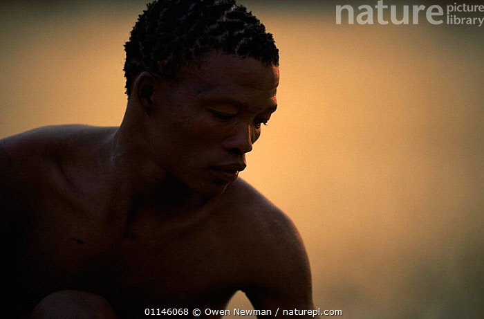Stock photo of Jo / Hoan bushman portrait, Bushmanland, Namibia. 1996 ...