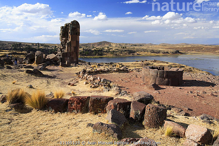 Stock photo of Inca ruins, Archaeological Park of Sillustani, Puno ...