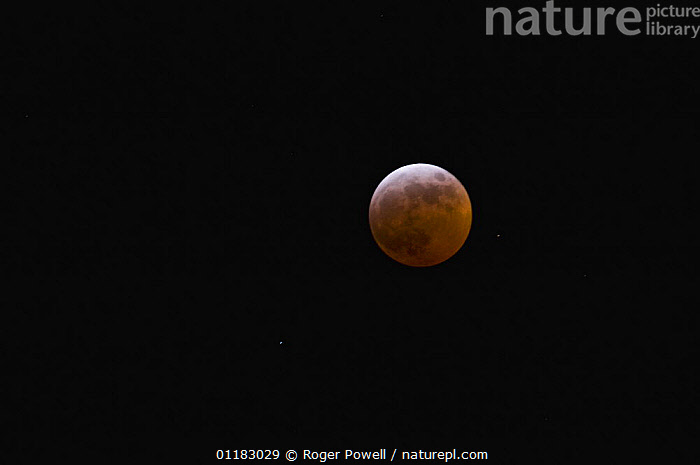 Stock photo of Lunar Eclipse, 3rd March 2007 from Northumberland, UK ...