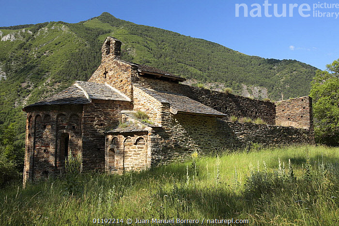 Stock photo of Romanesque Monastery of St Pere de Burgal in the ...
