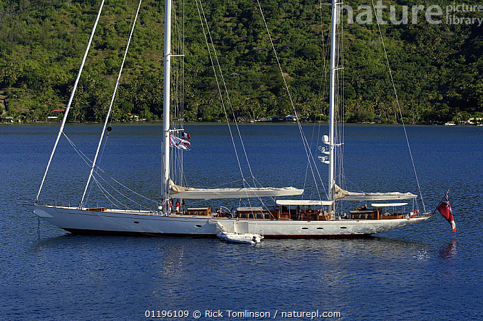 Stock photo of Aerial view of SY "Adele", 180 foot Hoek Design ...