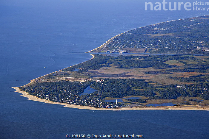 Stock photo of Aerial view of Cape May Peninsula, an important ...
