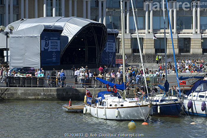 Stock photo of Music stage in the amphitheatre during the Bristol ...