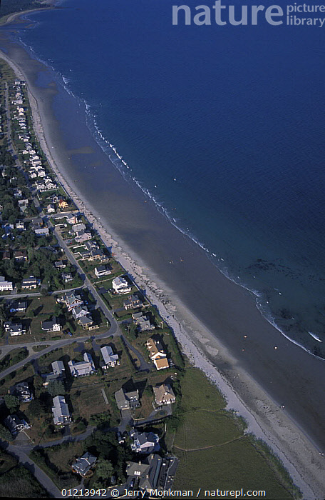Stock photo of Aerial view of the beachfront development at Drakes ...