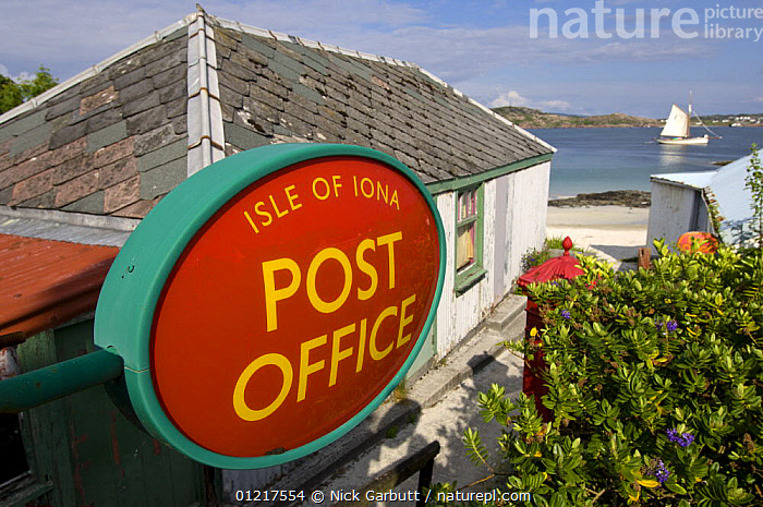 Stock photo of Old Post Office, Isle of Iona, Inner Hebrides, Scotland ...