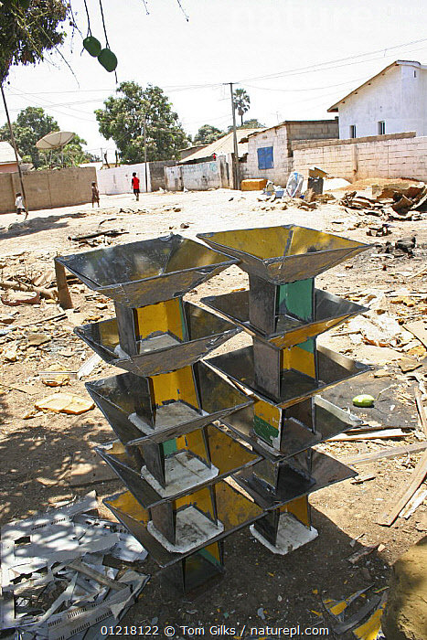 Stock photo of Pile of stoves made from scrap metal reclaimed from ...