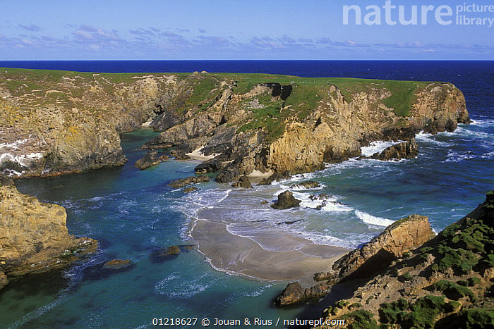 Stock photo of Burrier Wick and Isle of Uyea, North Mainland, Shetland ...