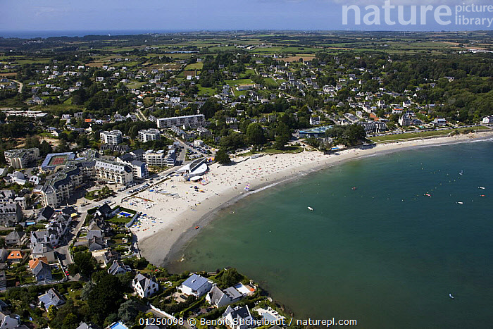 Stock photo of Trez-Hir beach, Plougonvelin, Finistere, France. August ...