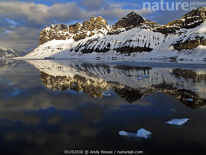 Stock photo of Coastal mountains, Svalbard, Norway, July 2009. Available for sale on www ...