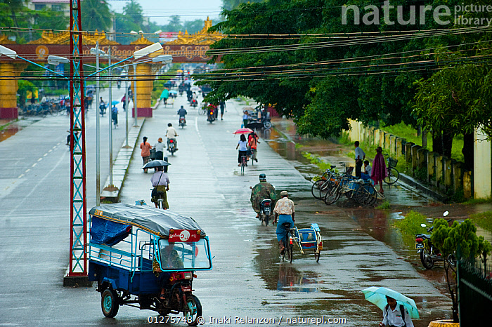 Stock photo of Bago streets view after a heavy rain during the raining ...