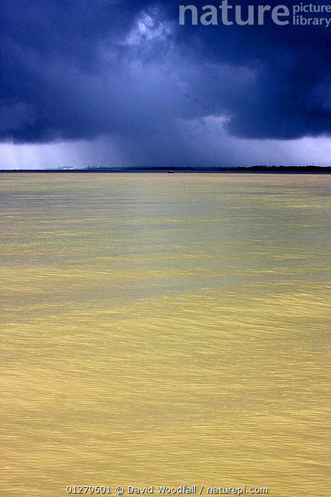 Stock photo of Dark monsoon rain clouds over the Pasur river, Ganges ...