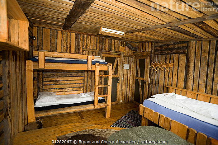 Stock photo of Bedroom of base-camp. Longyearbyen, Spitsbergen ...