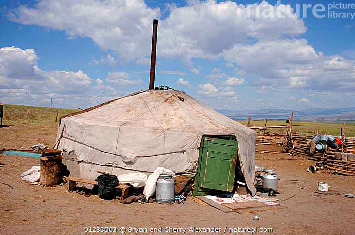 Stock photo of Goat herder's Yurt, Republic of Tuva, Siberia, Russia ...