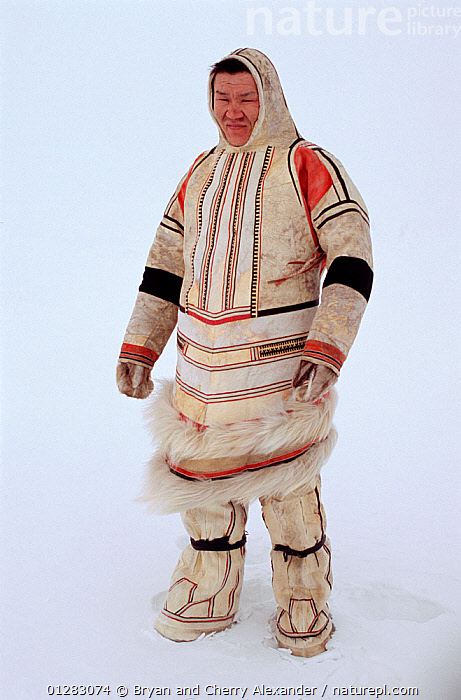 Stock photo of Nganasan man wearing traditional dress made from ...