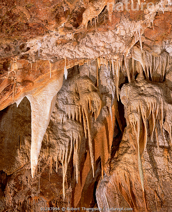 Stock photo of Long John Silver stalactite in the Marble Arch Caves ...