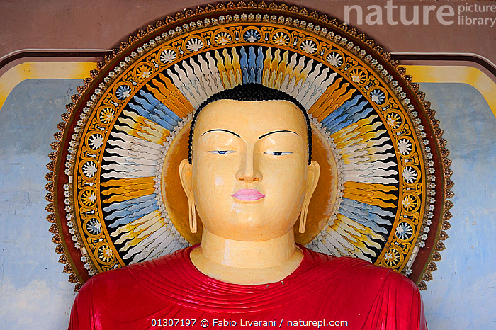 Stock photo of Head of statue at Buddhist monastery of Kelaniya Raja ...