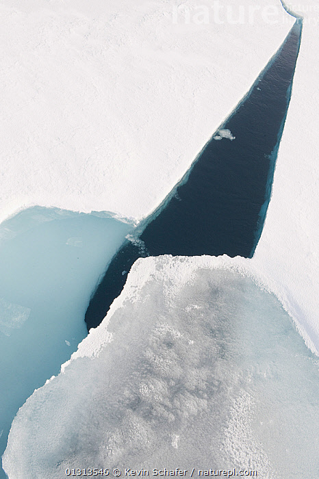 Stock photo of Pack ice broken by ship, Svalbard, Arctic Norway 2010 ...