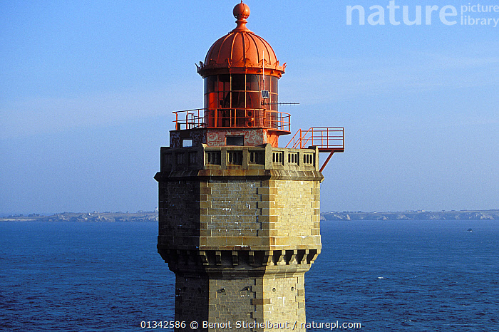 Stock photo of The Jument Lighthouse, Ouessant Island, Finistere ...