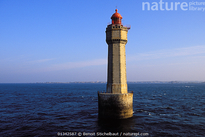 Stock photo of The Jument Lighthouse, Ouessant Island, Finistere ...