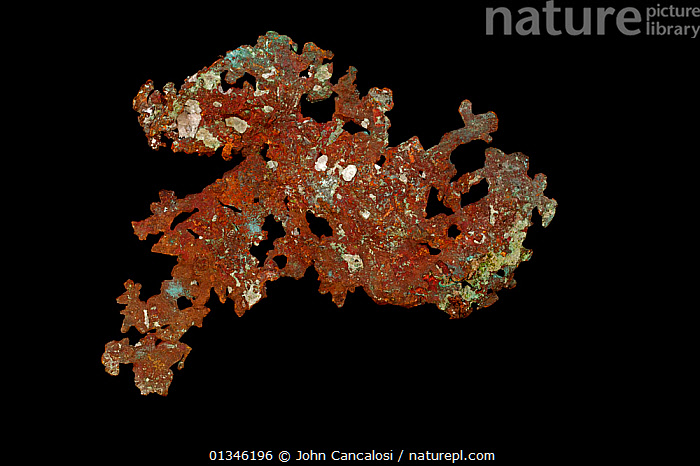 Stock photo of Native Copper (Cu). Sample from Ray mine, Pinal County ...