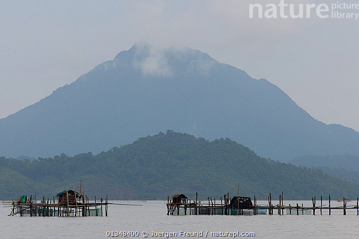 Stock photo of Fish coral (baklad) stationary fish traps that are ...