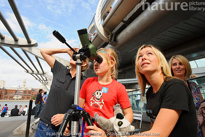 Stock photo of Casey Dean and mother Zana with RSPB staff member Emma ...