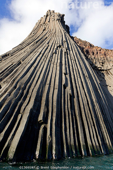 Stock photo of Columnar basalt formations at the 180 metre high ...