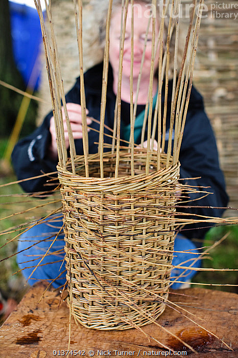 Stock photo of Traditional basket weaving at the Cotswold Farm Show ...