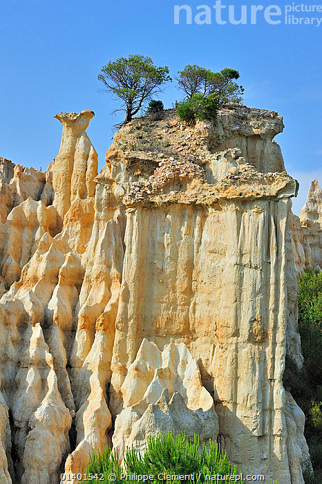Stock photo of Strange rock formations created by water erosion at the ...