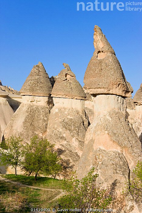 Stock photo of Volcanic tufa formations, known as Fairy Chimneys ...