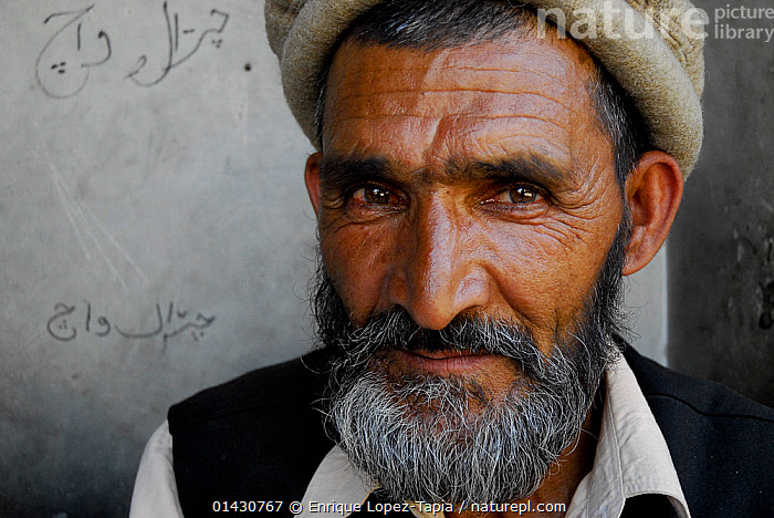 Stock photo of Portrait of a Balti man, Gilgit, Pakistan, July 2007 ...
