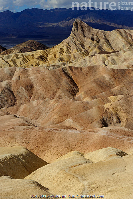 Stock photo of Manly Beacon Peak and Panamint Mountains, Death Valley ...