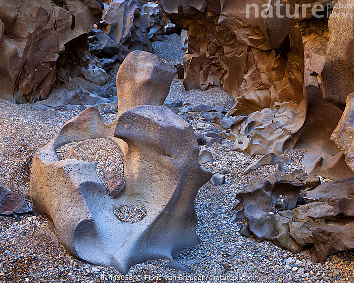 Stock photo of Bizzare sculptures of basalt formed through thousands of ...