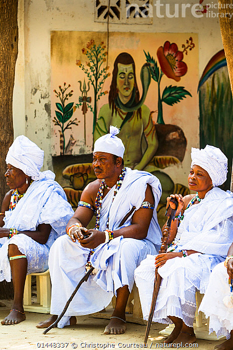 Stock photo of Voodoo / Vodun priests and priestesses at Voodoo ...