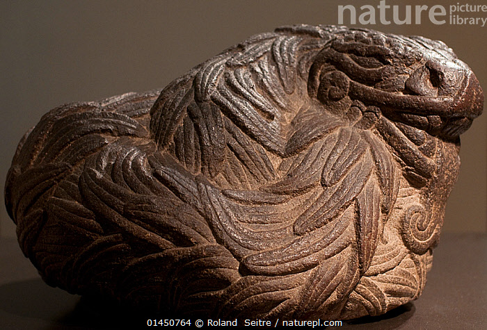 Stock photo of Aztec sculpture of Quetzalcoatl, a mesoamerican ...