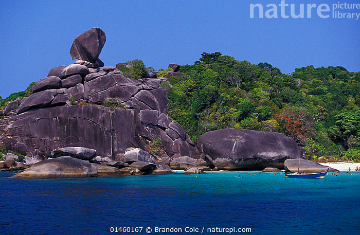 Stock photo of The "Balancing Rock" in Donald Duck Bay, Similan Islands ...